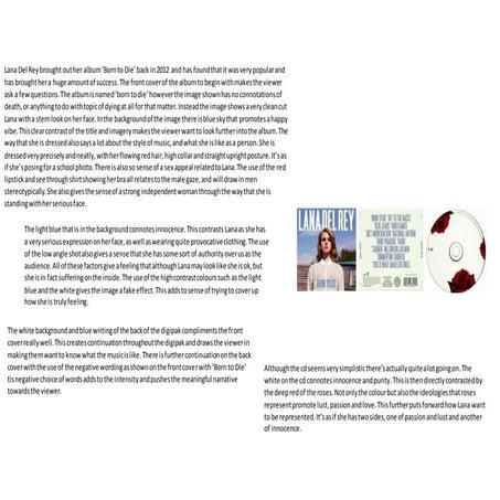 Lana del rey poster analysis | DOCX