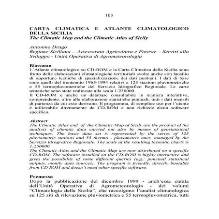Allegati carta climatica piano aria sicilia capitolo 2 pag 91 104 106 109 110 111 all 23 drago ...