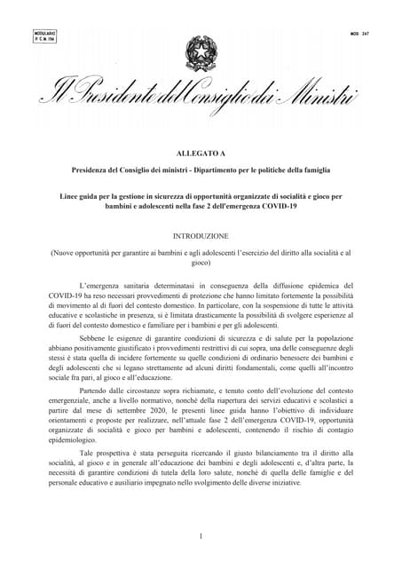 Dpcm in vigore dal 19 ottobre | PDF Dpcm in vigore dal 19 ottobre | PDF