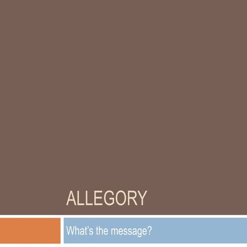 Allegory | PPT