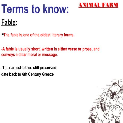 Allegory, fable, satire | PPT