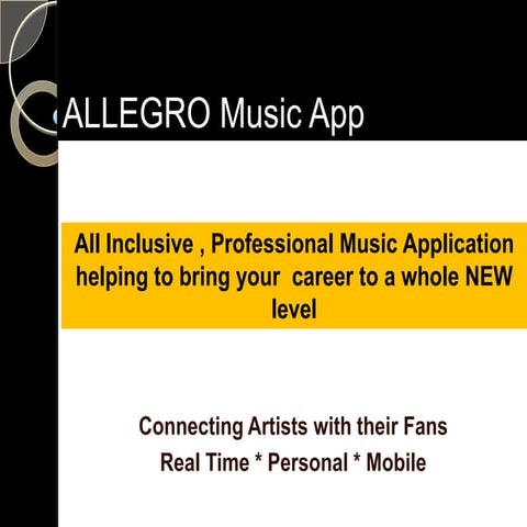 Allegro Music App | PPT
