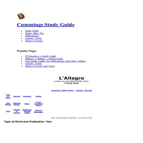 Allegro notes | DOCX