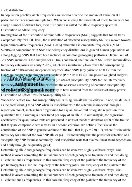 Hardy-Weinberg Equilibrium | PPSX | Genetics | Science