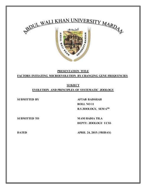 Mating systems (population genetics) | PPT