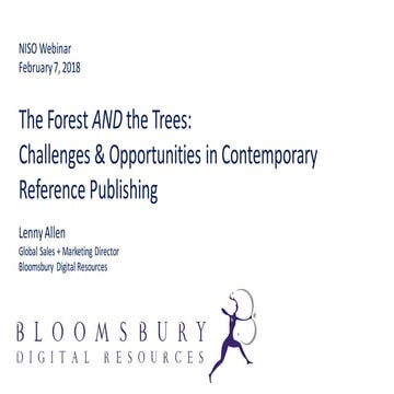 Challenges & Opportunities in Contemporary Reference Publishing | PPT