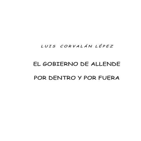 Allende Corvalan | PDF