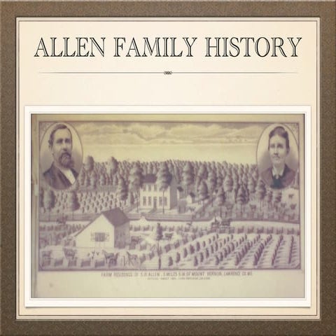 Allen family history presentation | KEY