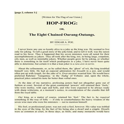 Allen poe hop frog | PDF