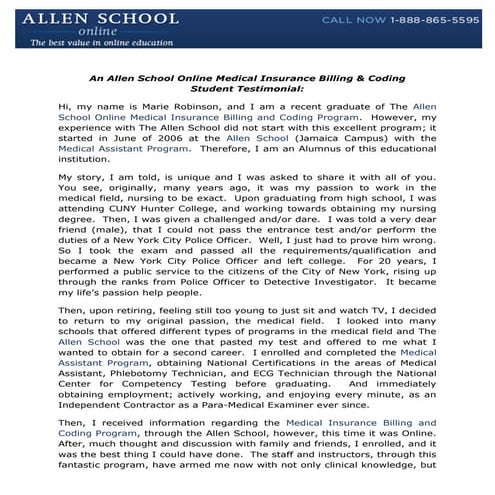 Allen School Student of the Month: October 2011 | DOCX