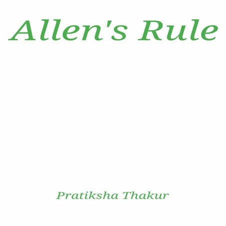 Allen's Rule | PDF