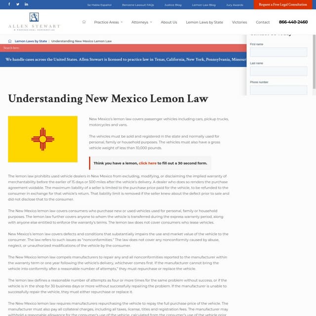 "Unlocking the Mysteries of New Mexico's Lemon Law: Your Comprehensive ...