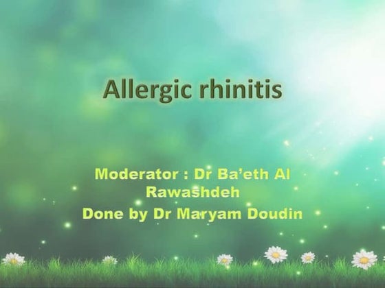 PPT on Allergic Rhinitis.pptx