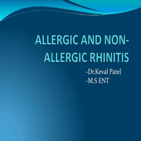 Allergic & Non allergic rhinitis.pptx