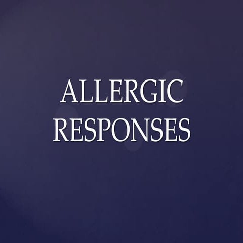 Allergy And Its Management Pptx