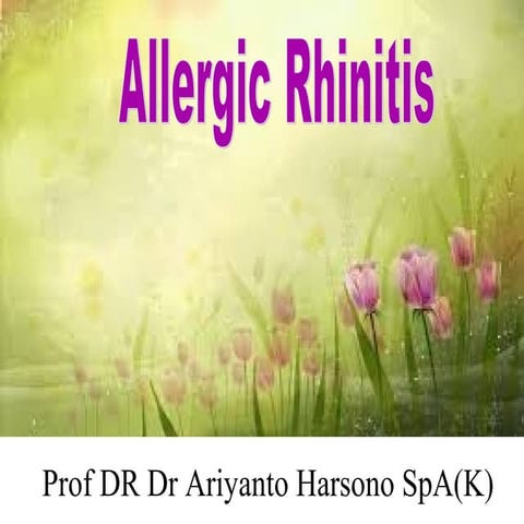 Allergic rhinitis | PPT