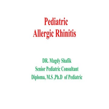 Allergic Rhinitis, cayse and mangement .pptx | Allergies | Diseases and ...