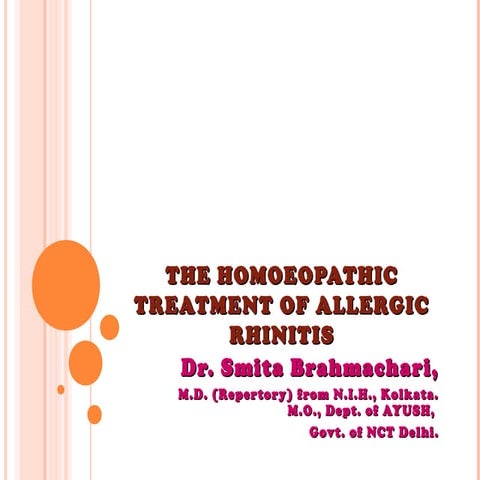 Allergic rhinitis powerpointt | PPT