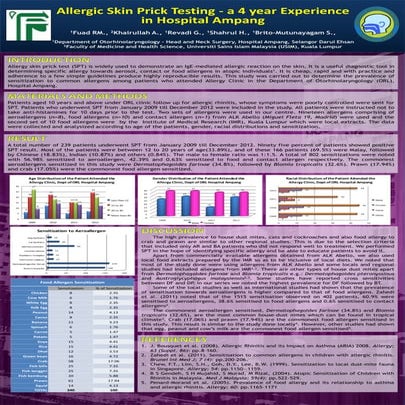 Allergic skin testing - a 4 year experience in Hospital Ampang | PDF