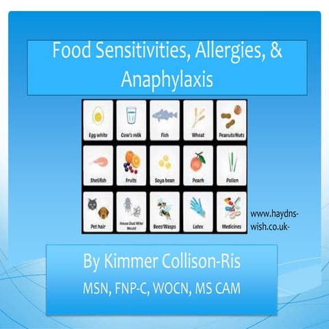 Food Sensitivities, Allergies, & Anaphylaxis | PPT