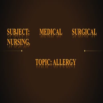 Allergy Pptx