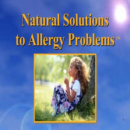 Allergy Problems Slides | PPT