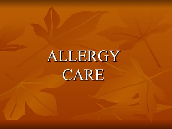 Allergies | PPT