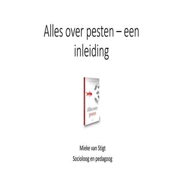Keynote: Alles over pesten | PPTX