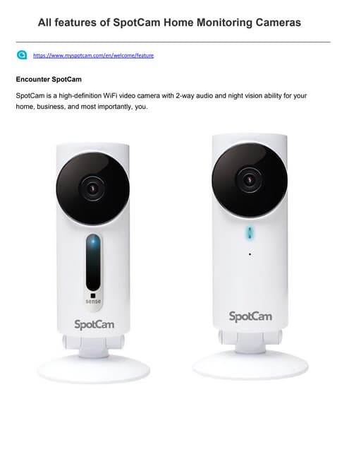 Spotcam presentations