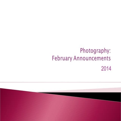 GCSE Photography intro | PPTX