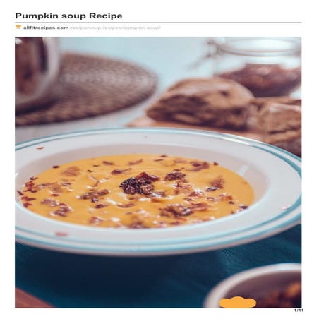 Pumpkin soup recipe | PDF