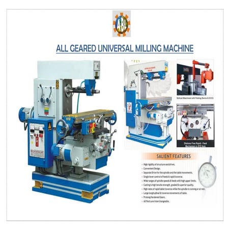 Universal Milling Machine | PDF