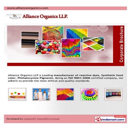 Alliance Organics LLP., Mumbai, Inkjet Dyes | PDF