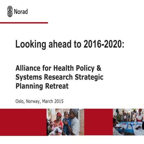Alliance for Health Policy & Systems Research Strategic Planning ...