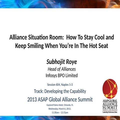 Alliance Situation Room_How To Stay Cool and Keep Smiling When Youre In The Hot Seat_Issue2.pptx