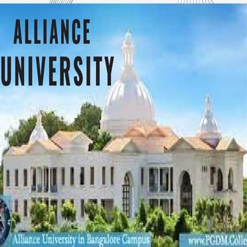 Alliance University | PDF