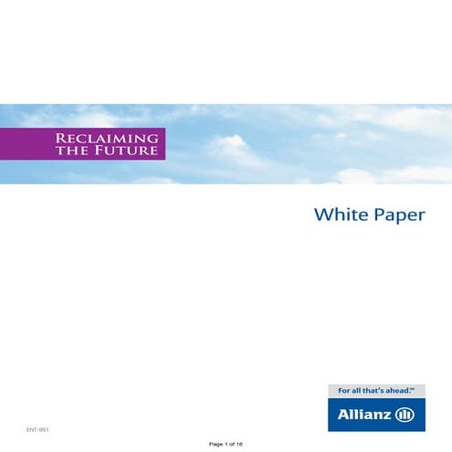 Allianz Life North America – Reclaiming the Future | PDF