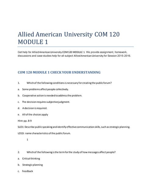 Unit 5 lo1_assignment_1 | PDF