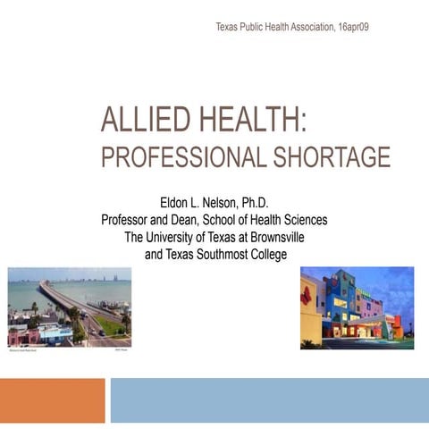 Allied Health Sciences Presentation for Students | PPT