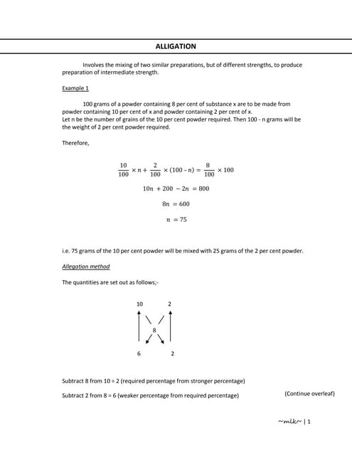 Drug dilutions & concentrations | PPTX