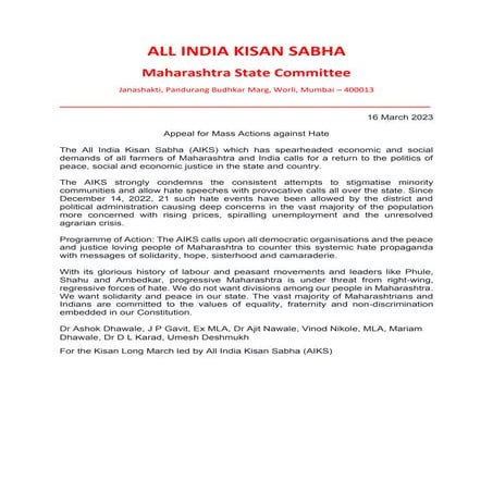 ALL INDIA KISAN SABHA.pdf | Hinduism | Religion & Spirituality