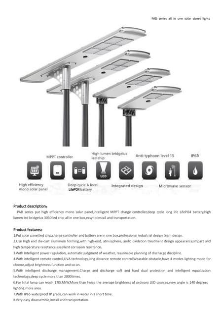 Solar street light | PPT