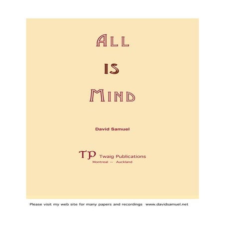 All is mind | PDF