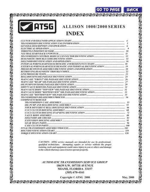 Allison 4500 Rds Service Manual | PDF