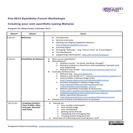 Allison miller creating your own eportfolio using mahara | DOCX ...