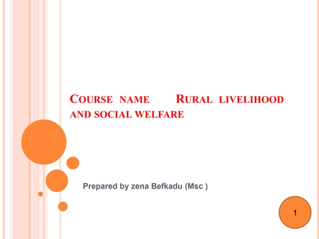 Livelihood concept | PPT