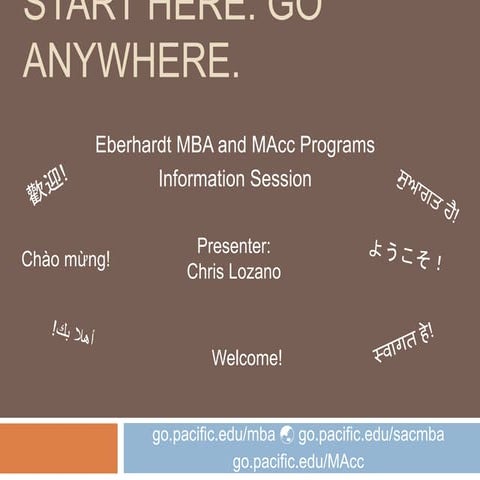 MAcc and MBA session for Pacific UG 4_28_16 | PPTX