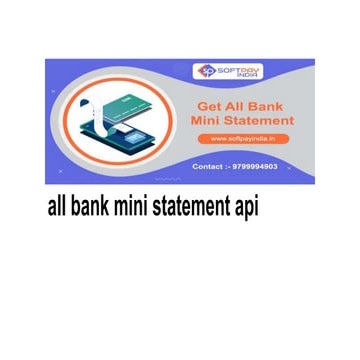 all bank mini statement api | PPT