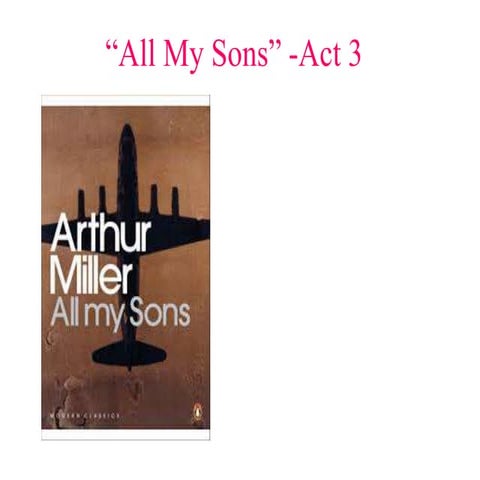All My Sons -Act 3 | PPTX
