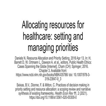 Allocating resources for healthcare.pptx